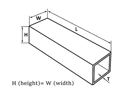 Galvanized Square Steel Tube | GI Square Pipe for Sale